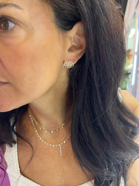 Soleil Diamond Cage Lobe Earrings – Diamonds Doing Good